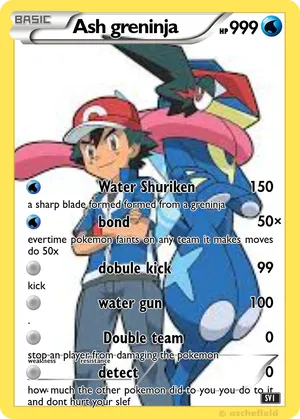 Ash greninja - 12345678a | PokeCardMaker.net