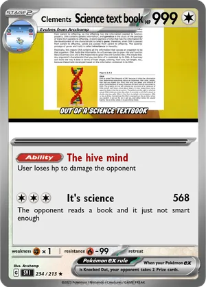 Science text book - Arcchomp | PokeCardMaker.net