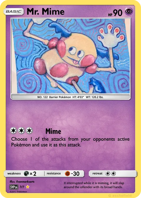 Mr. Mime - DinLokaleNetto | PokeCardMaker.net