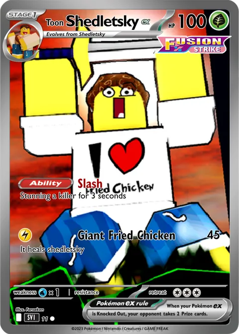 Shedletsky - Forsaken | PokeCardMaker.net