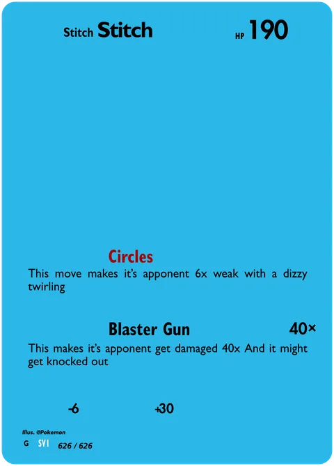 Stitch - Galaxyghost7 | PokeCardMaker.net