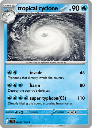 tropical cyclone - Heison | Pokécardmaker.net