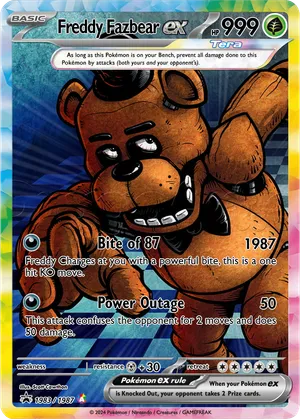Freddy Fazbear - IMAKEFNAFCARDS | PokeCardMaker.net