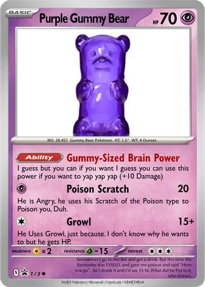 Purple Gummy Bear - JStarr0621 | PokeCardMaker.net