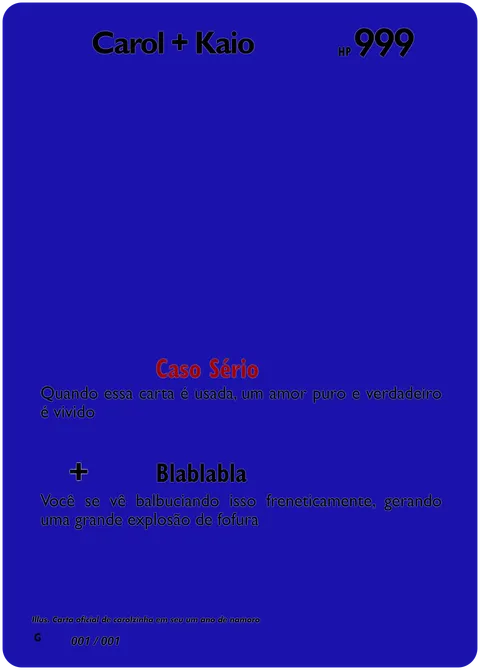 Carol + Kaio - KaioQueijo | PokeCardMaker.net