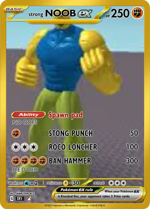 NOOB - NARUTOPLAYZ | PokeCardMaker.net