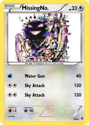 MissingNo. - Nat101David | PokeCardMaker.net