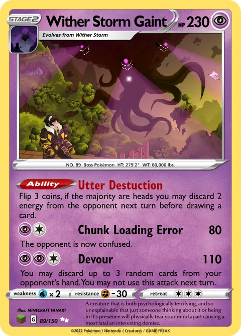 Wither Storm Gaint - Phill_Cooks | Pokécardmaker.net