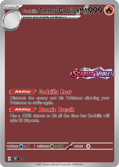 Thermal Godzilla VMAX - Pitabreas | Pokécardmaker.net