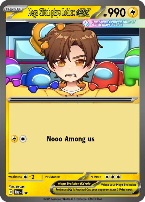 Glitch plays Roblox - Rayan_ceruledge | PokeCardMaker.net