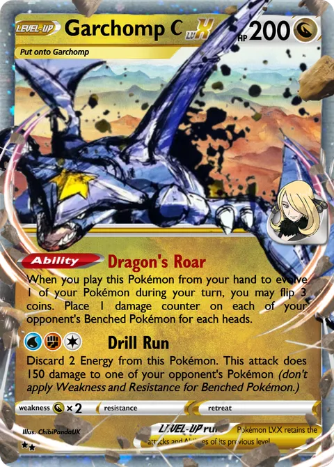 Garchomp [c] - Snowier | PokeCardMaker.net