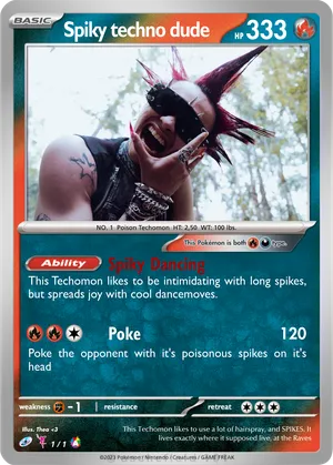 Spiky techno dude - Starky | Pokécardmaker.net
