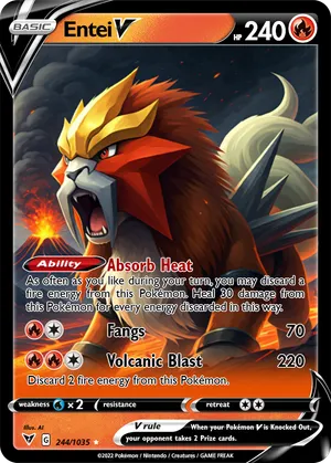 Entei - Supermaster | PokeCardMaker.net