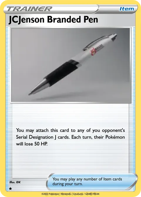 JCJenson Branded Pen - Tiffly13 | PokeCardMaker.net