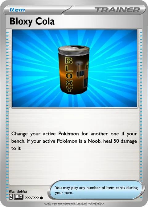 Bloxy Cola - Voidheart_3560 | PokeCardMaker.net
