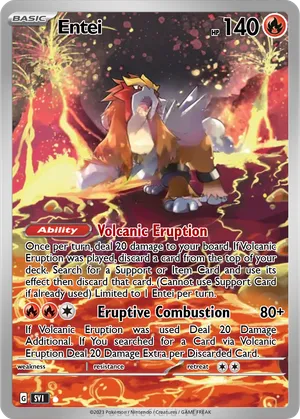 Entei - Zoned | PokeCardMaker.net