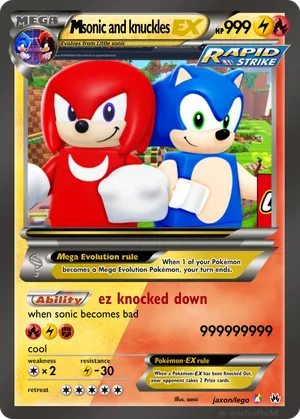 sonic and knuckles - coolsonic | PokeCardMaker.net