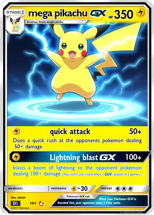 mega pikachu - daniel025481 | PokeCardMaker.net