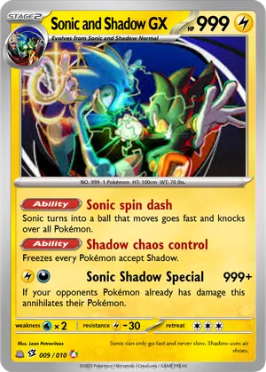 Sonic and Shadow GX - eacursaro | PokeCardMaker.net
