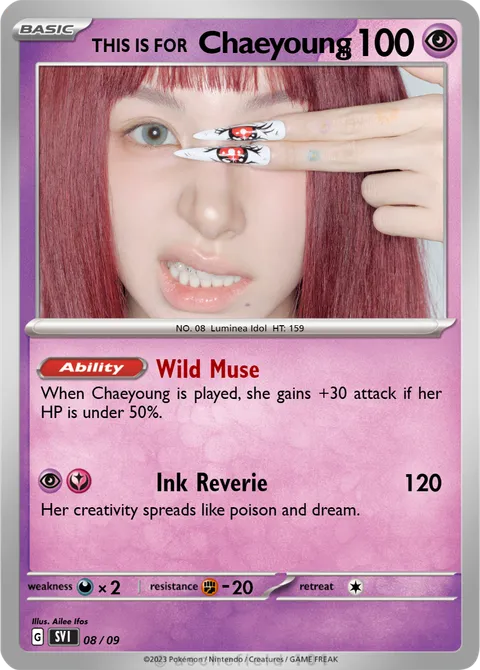 Chaeyoung - ifooos | PokeCardMaker.net