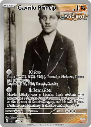 Gavrilo Princip - kaeson | PokeCardMaker.net