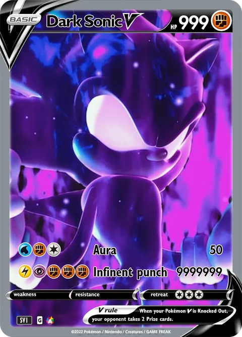 Dark Sonic - northvale | Pokécardmaker.net