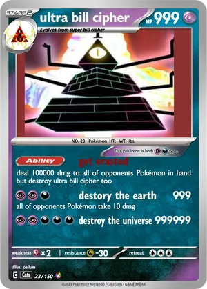 ultra bill cipher - robo_kitty | PokeCardMaker.net