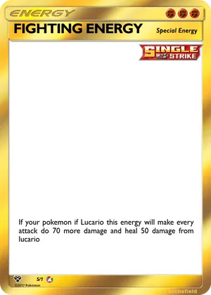 FIGHTING ENERGY - superduperlucario | PokeCardMaker.net
