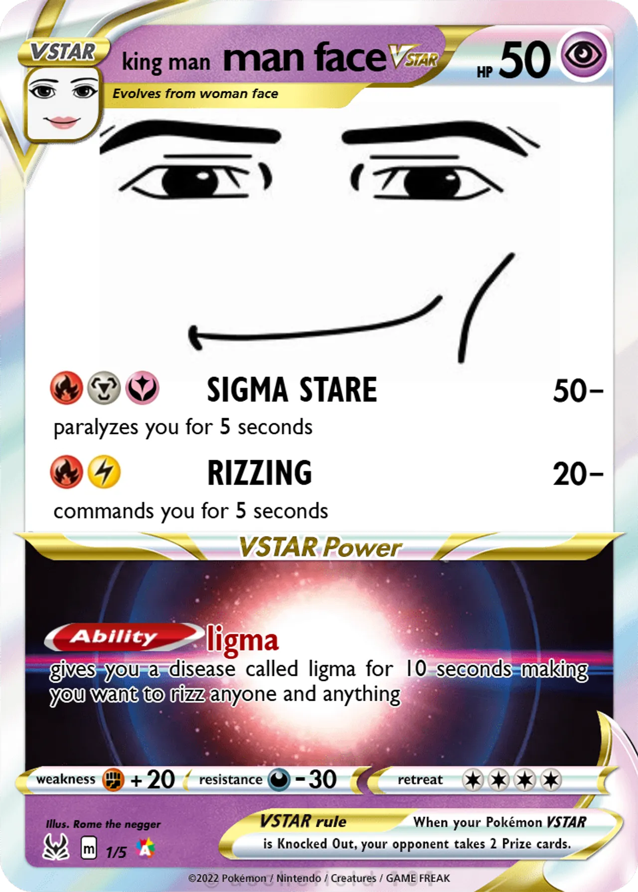 man face - totallynotROME | Pokécardmaker.net